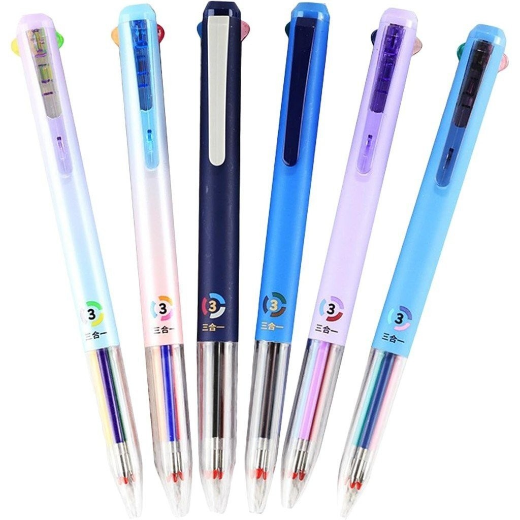 Pen Jururawat ZBER, Pen Pelbagai Warna 6 PCS, 4-dalam-1 18 Warna, Pen ...