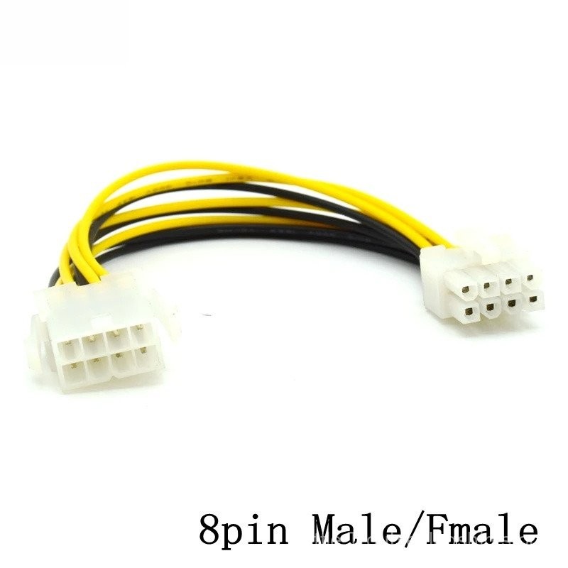 8 6 pin ATX 12V CPU EPS P4 Power Extension Cable 8pin Extend Cable Wire ...