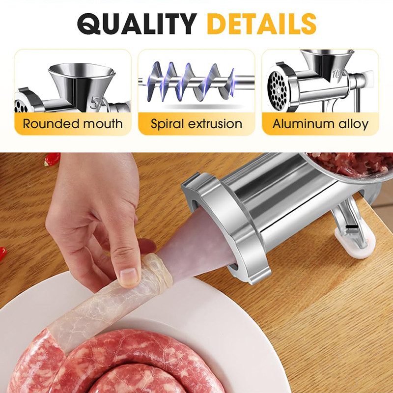 ADD Meat Grinder Manual Mincer, 2025 Upgraded Manual Meat Grinders For ...