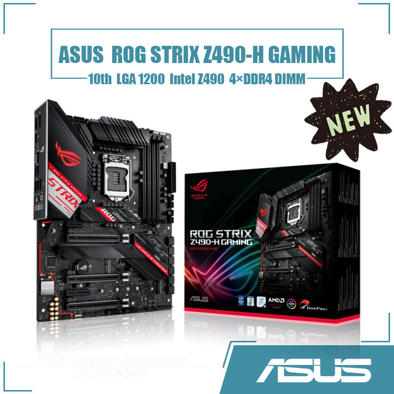[NEW] ASUS ROG STRIX Z490-H GAMING Motherboard LGA 1200 4xDDR4 DIMM ...