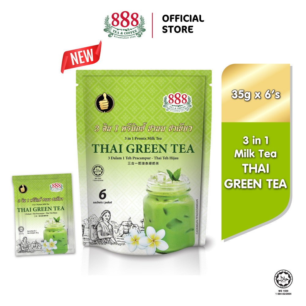 888 Instant THAI Green Tea (35g x 6s) | Shopee Malaysia