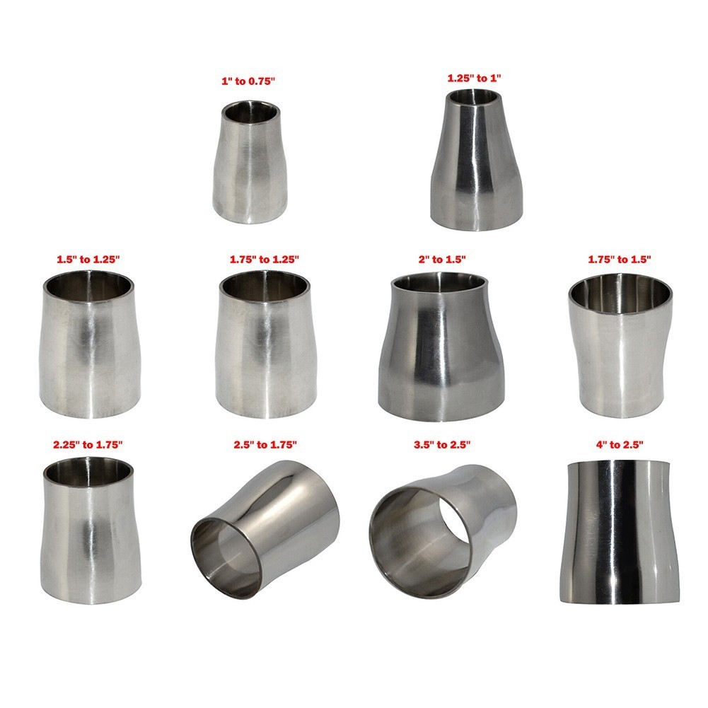 (MULSTORE) 1" 2" 3" Sanitary pipe fitting Weld Welding Reducer ...
