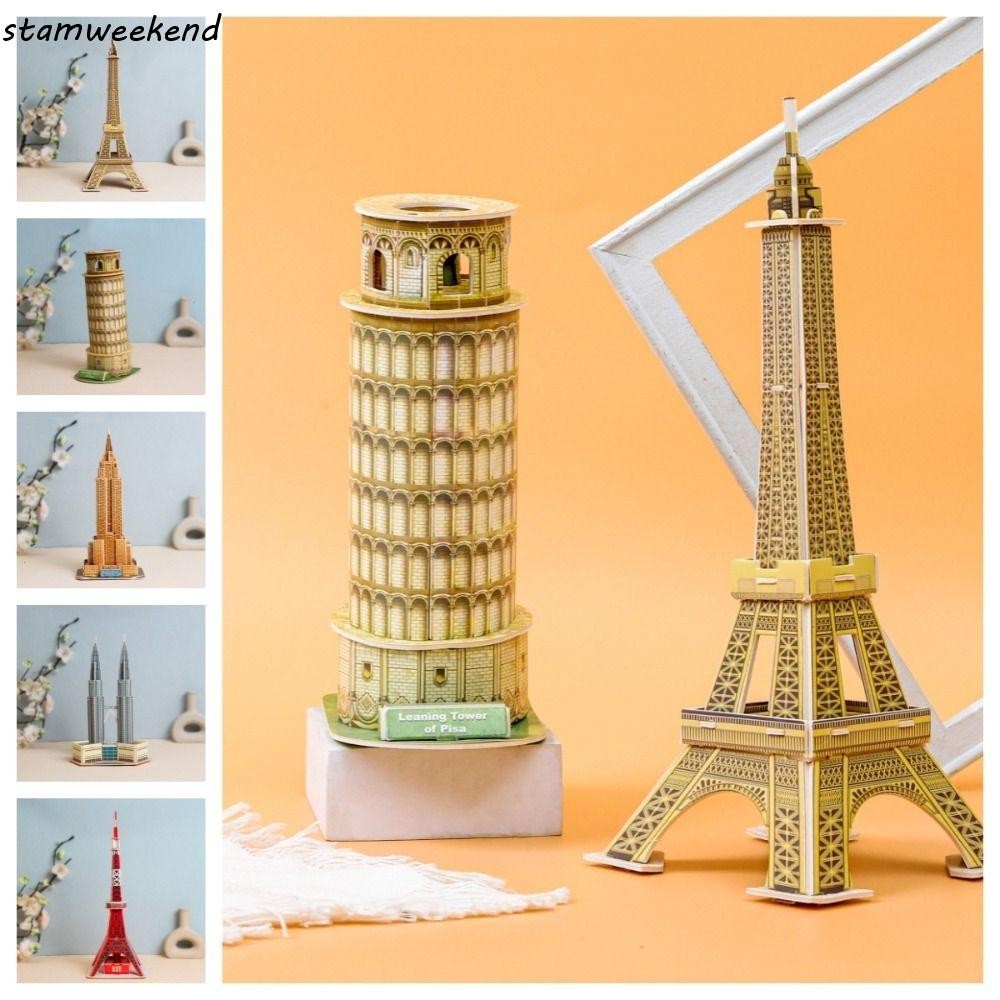 STAMWEEKEND World Famous Buildings Model, Paper 3D Mini Cardboard ...
