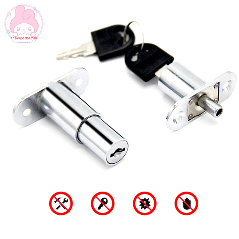 thewoodfamer Drawer Push Lock Sliding Door Showcase Cupboard Cabinet ...