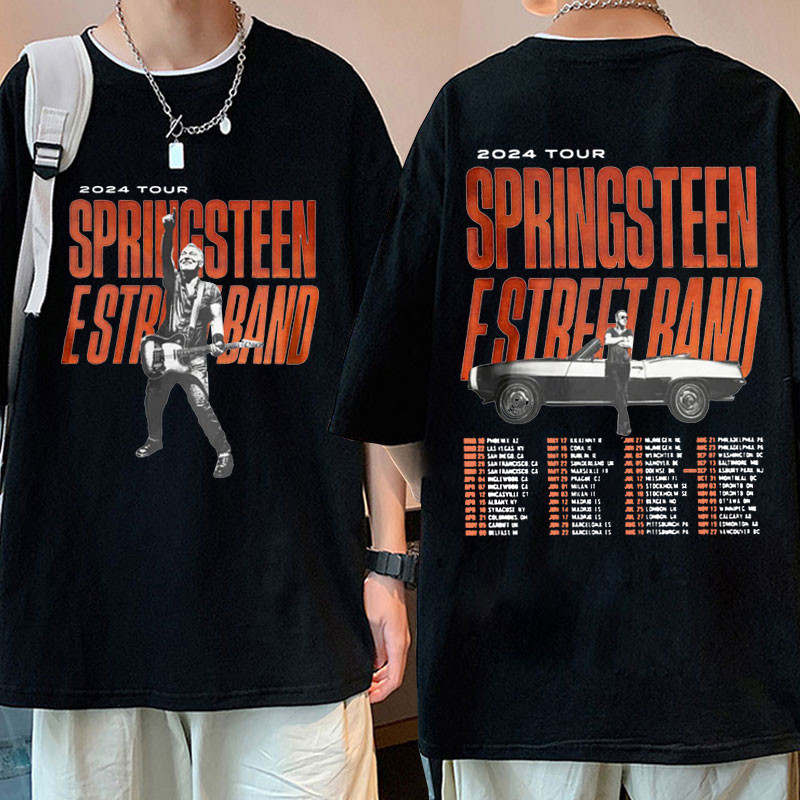 Bruce Springsteen And E Street Band 2024 Tour T Vintage Cotton Tshirts ...