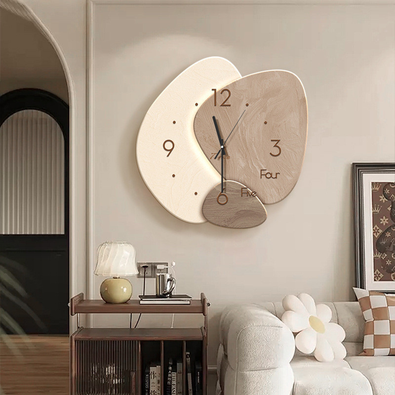 Nordic Living Room Wall Clock Modern Jam Dinding Mute Digital Wall ...