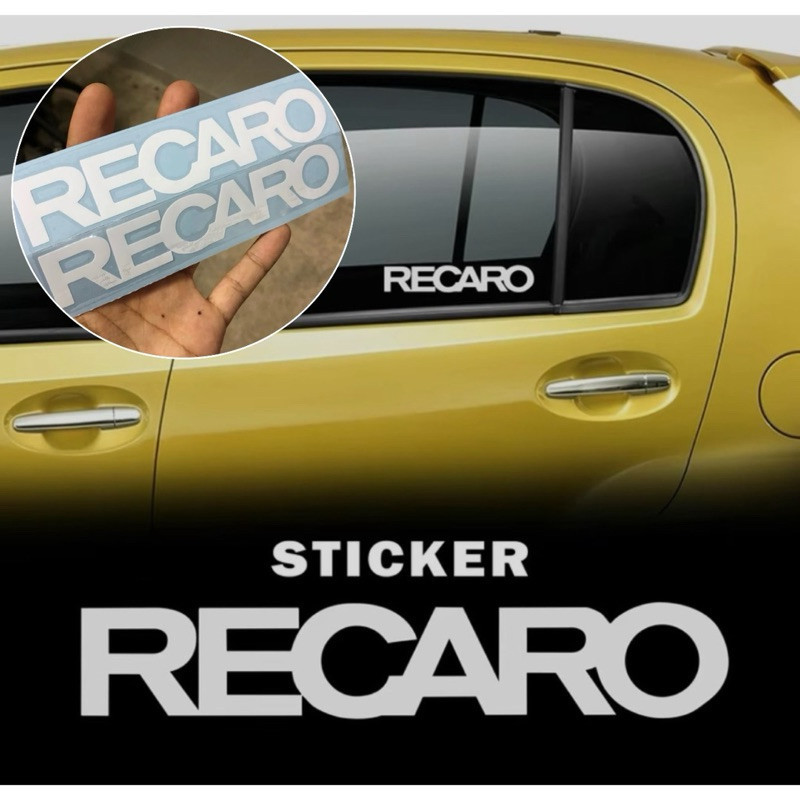 RECARO STICKER KERETA PROTON WIRA EVO GSR TOYOTA HONDA VTEC MYVI ATIVA ...
