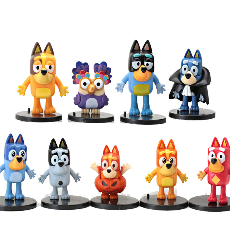 Bluey and Bingo Chattermax Chilli Coco Chloe Bluey Figure Model ...