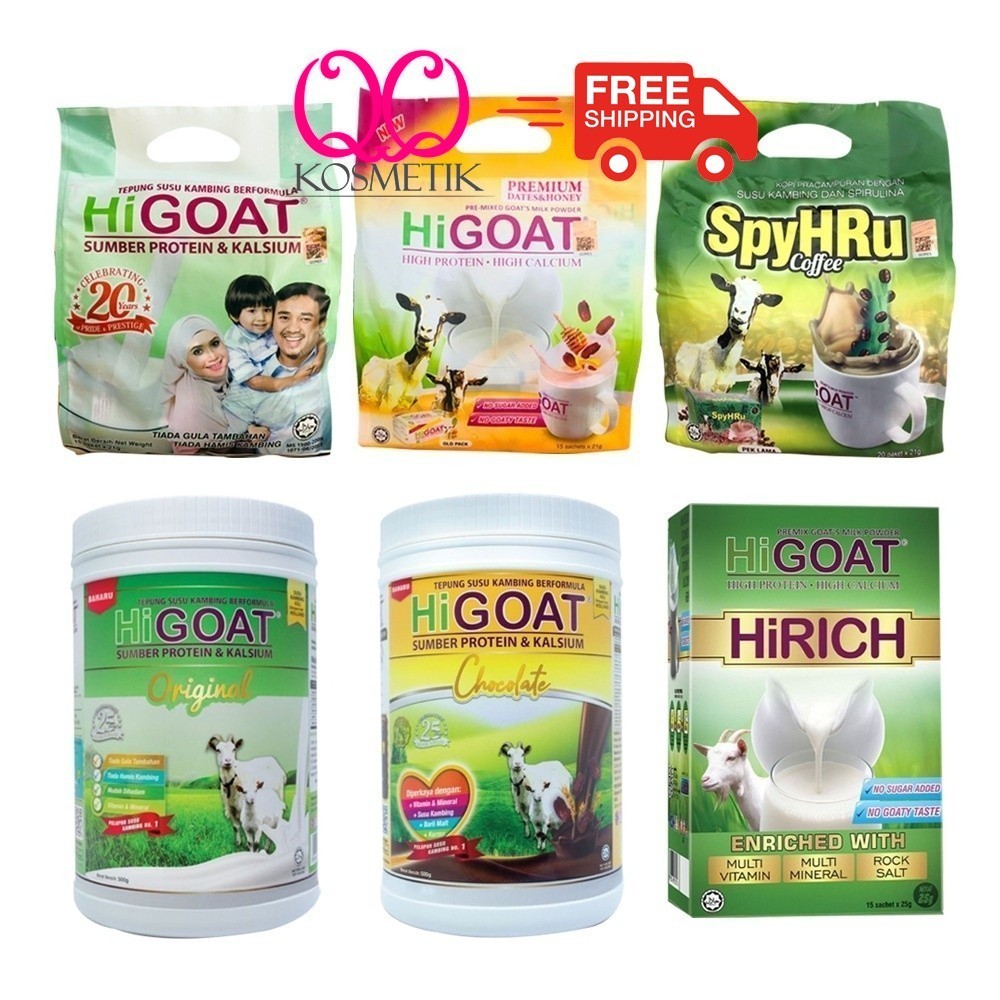 HIGOAT Original Asli Vanilla Kurma Madu Kopi Spyhru Botol Coklat HI ...