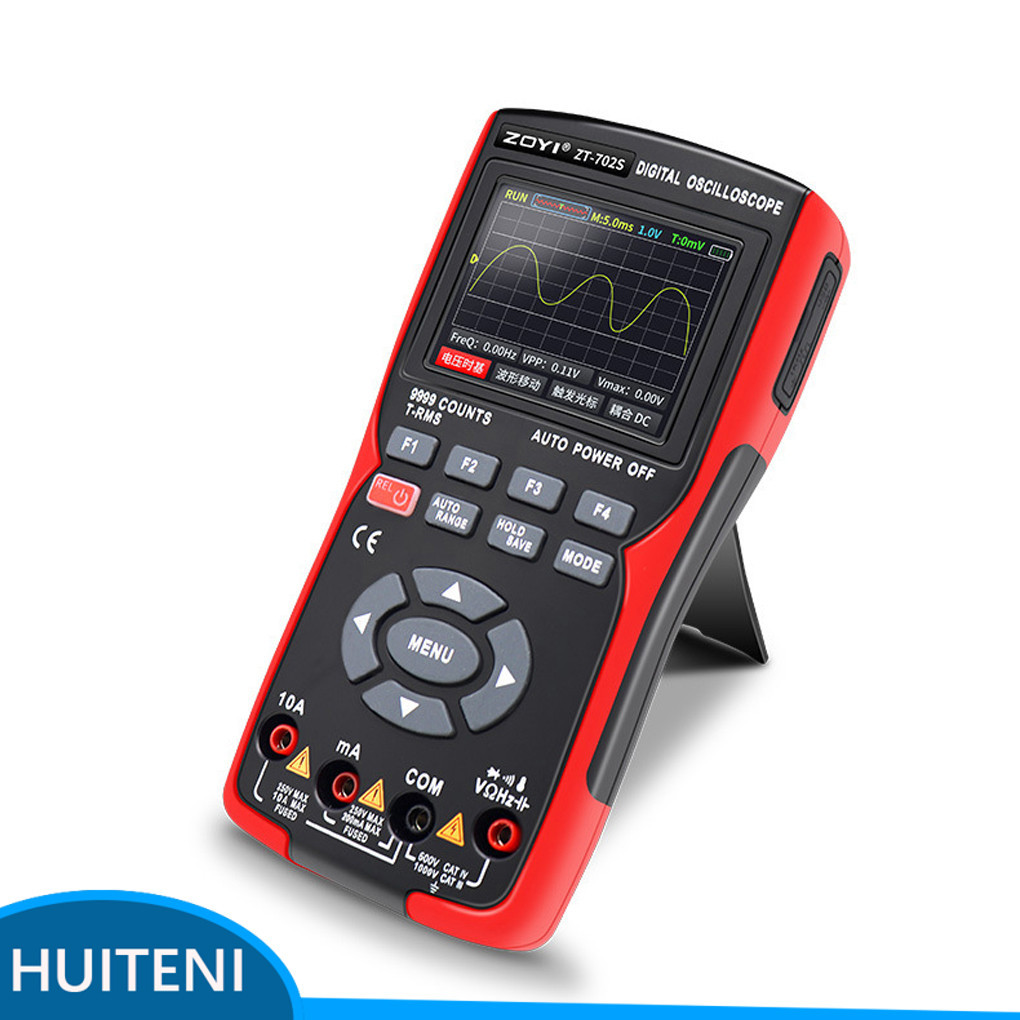 1/2 Digital Oscilloscope 2 in 1 2.8inch 48M GS/s Type-C 10MHz ...