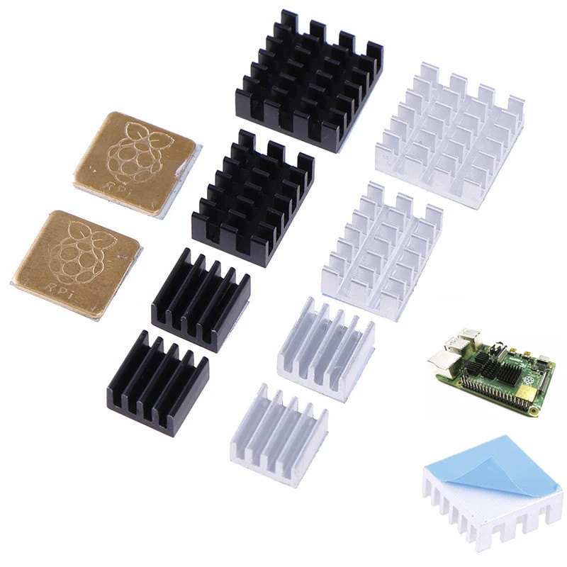 5pcs For Raspberry Pi 2/3/4 3B+ 4B Aluminum Heatsink Radiator Cooler ...