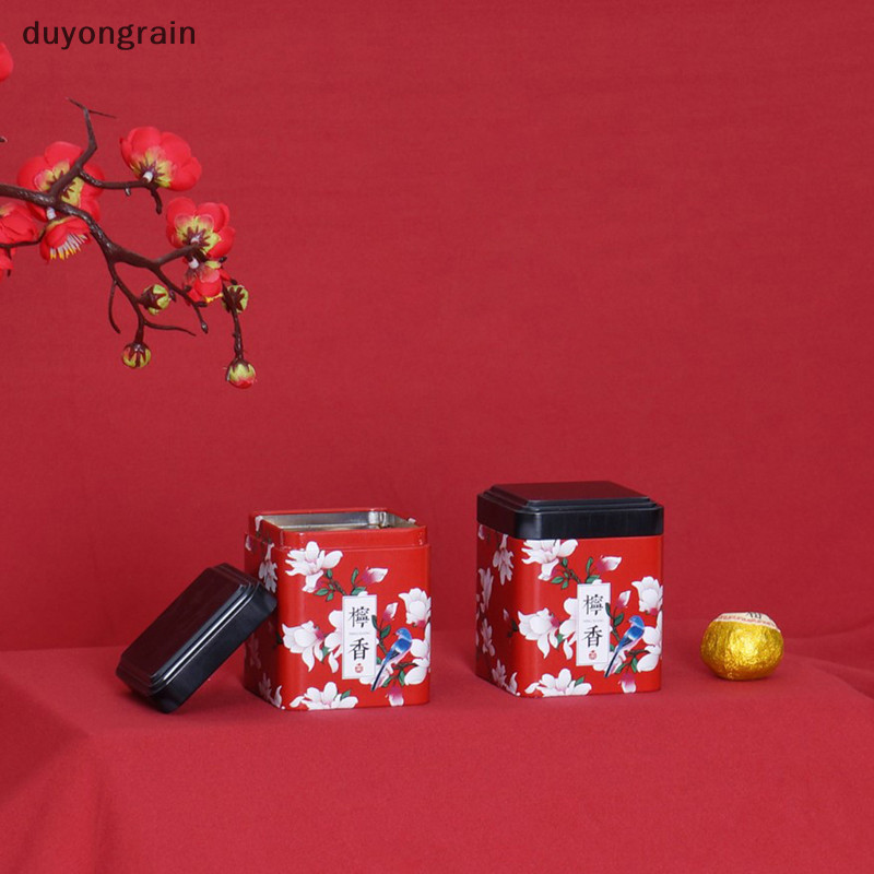 (duyongrain) 1Pc Tea Sealed Box Kitchen Storage Container Jar Tin ...