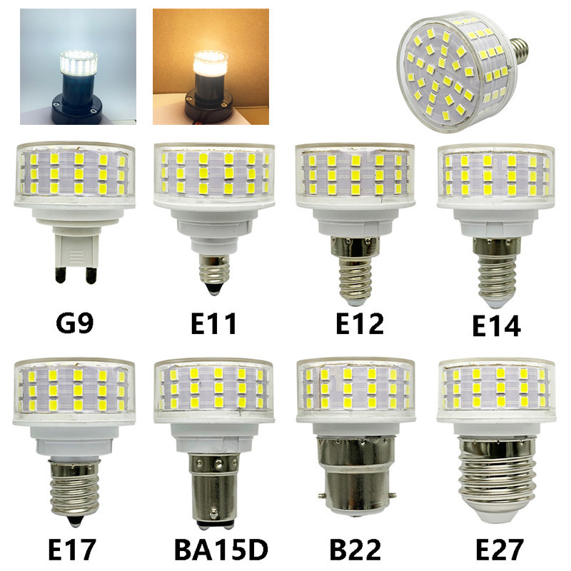 LED Light Bulb G9 E27 E14 E12 E11 E17 BA15D Mushroom Shaped Light Bulb 10W No Flicker Lamp AC 85 ...