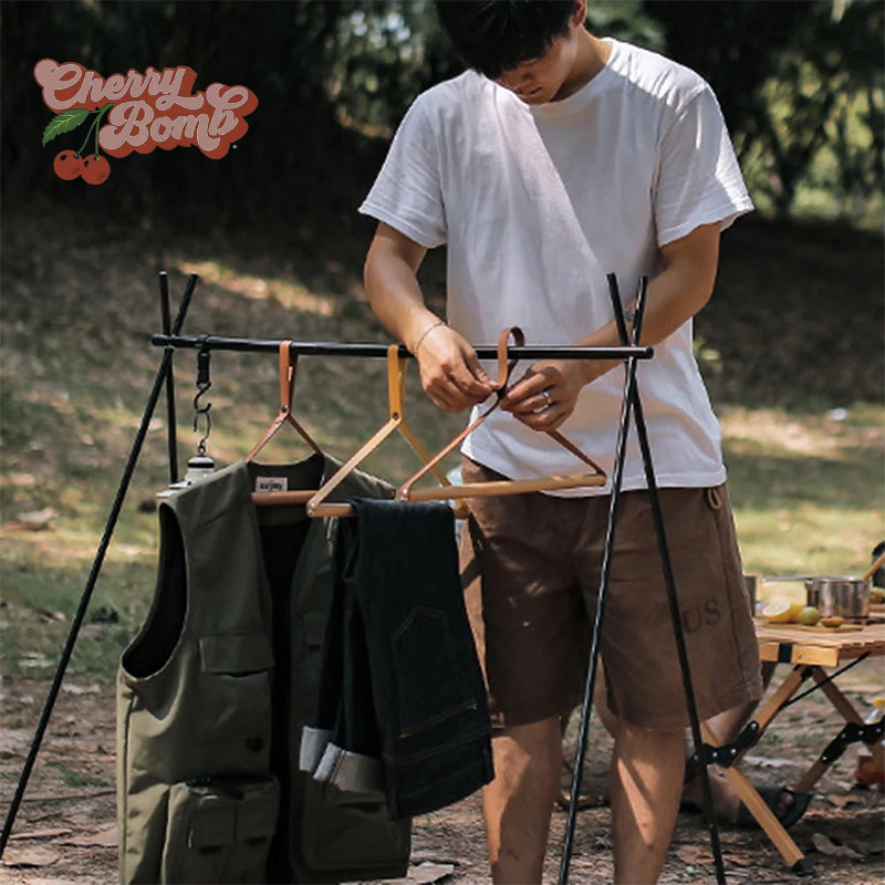 (Cherry Bomb) Simple Clothes Hanging Stand Clothing Drying Rack ...
