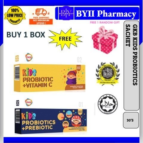 GKB Kids Probiotic & Vitamin C 30s/ Kid Probiotics + Prebiotic 30s ...