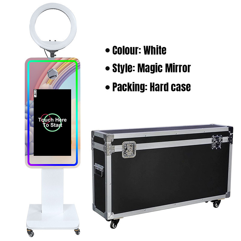 Free Props New Mirror 45-inch Photo Booth Portable Selfie Magic Mirror ...