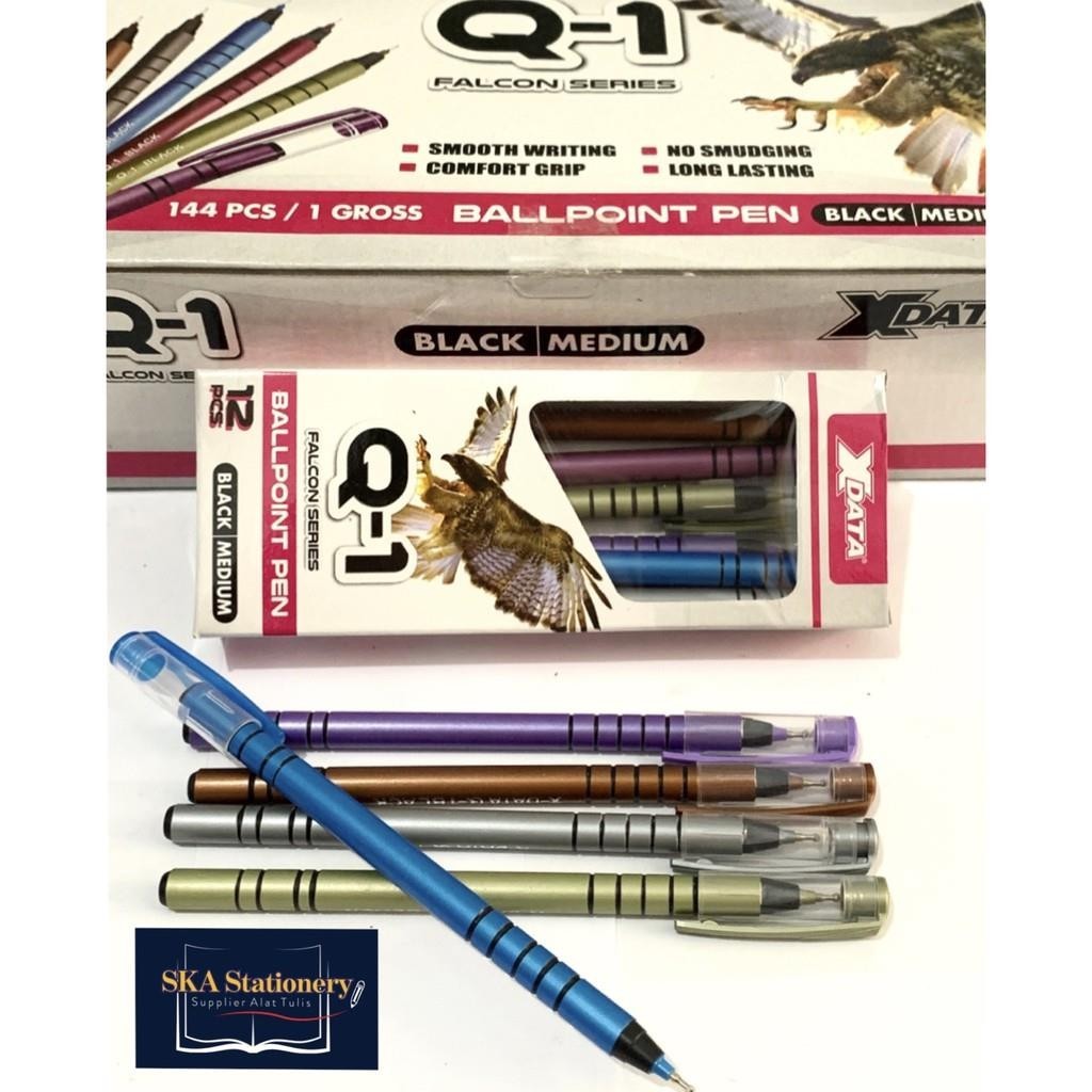 HITAM Pen/ballpoint Pen/Ballpoint/Pulpen/Ballpen X-Data Q-1 Black ...