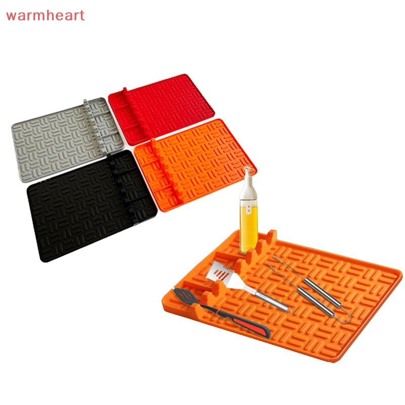 (warmheart) Silicone Griddle Tools Mat For Blackstone Spatula Mat With ...