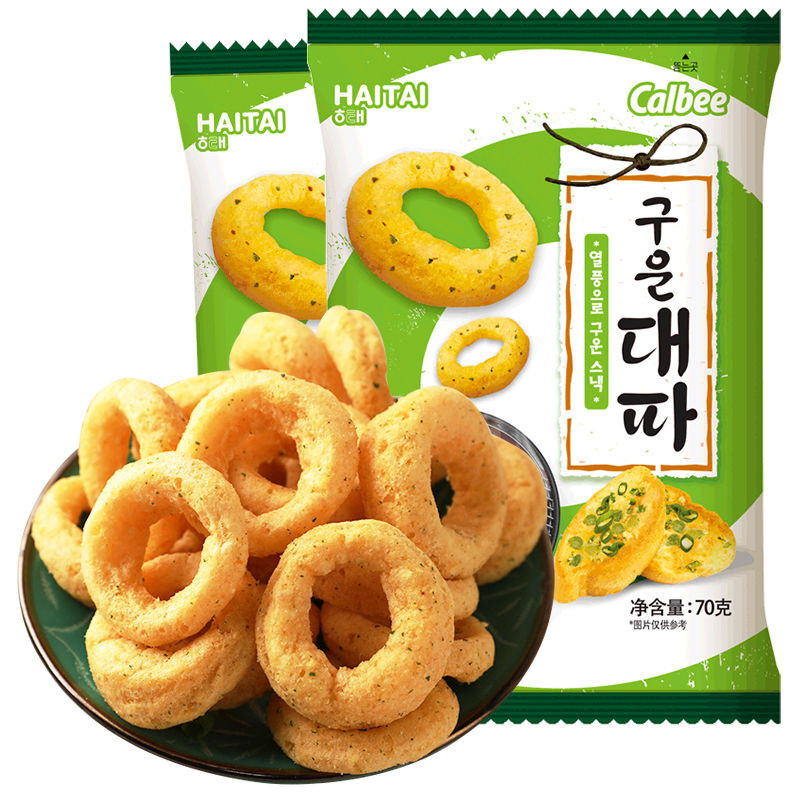 Calbee Calbee Calbee Calbee Scallion Fragrant Korean Onion Rings Puffed ...