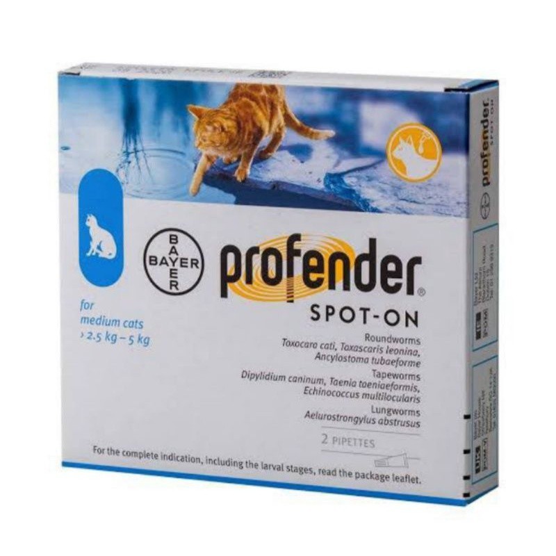 Profender 1 tube spot on for Medium Cat for Cats Weighing 2.5 -5 kg ...