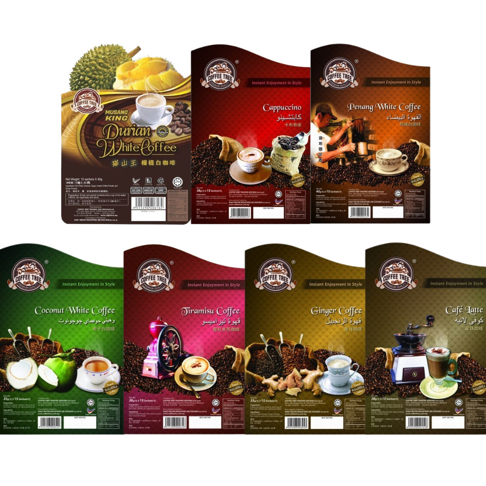 Coffee Tree Musang King White Coffee / Cappuccino / Penang White Coffee ...