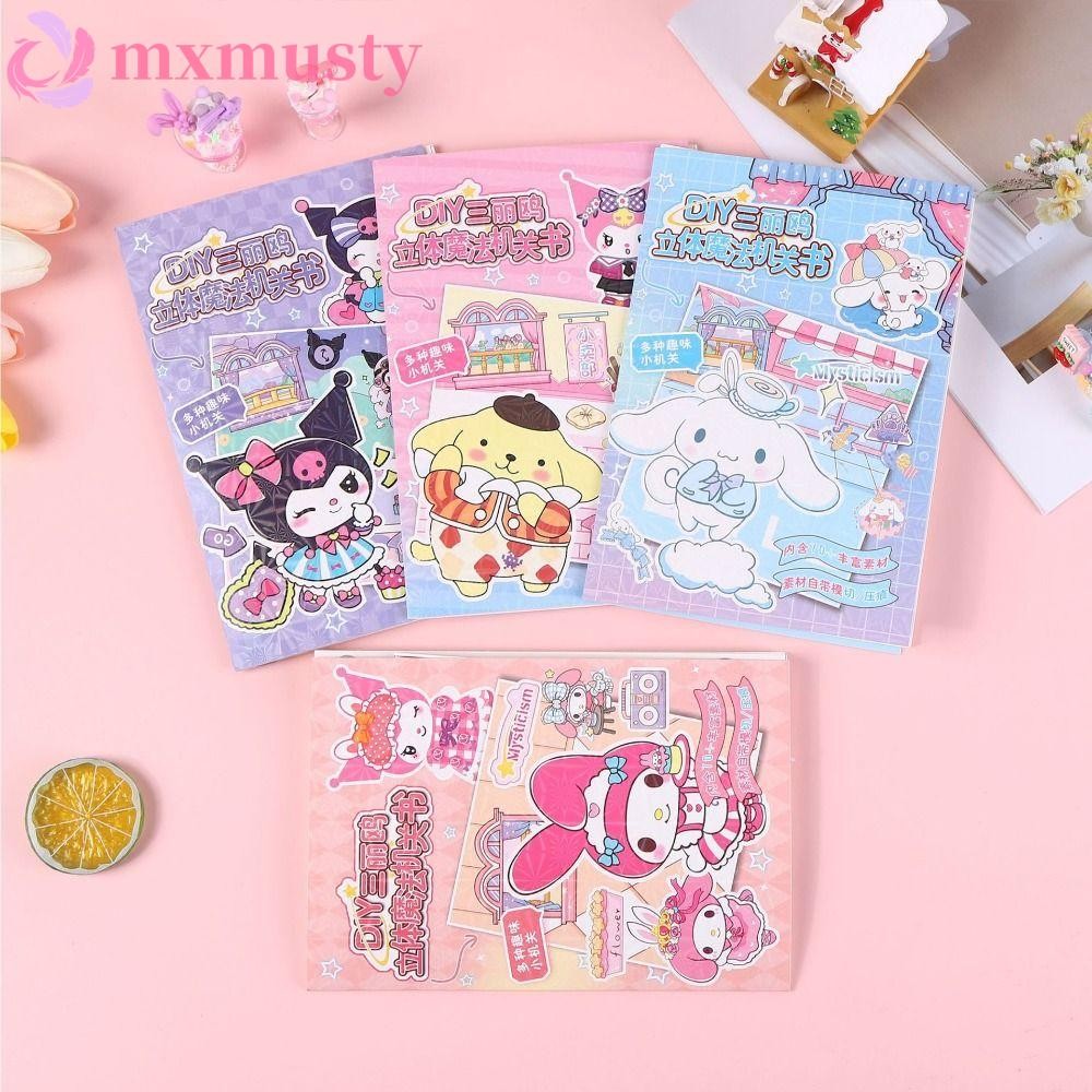 MXMUSTY Kuromi Quiet Book Toys, Cinnamoroll Pompom Purin My Melody ...