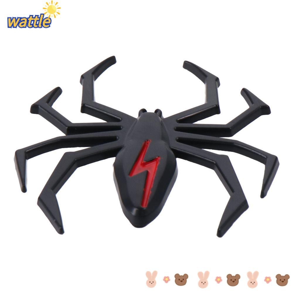 WA-SPORT 2Pcs Spider Emblem Badge Sticker, Black Spider shape Spider ...