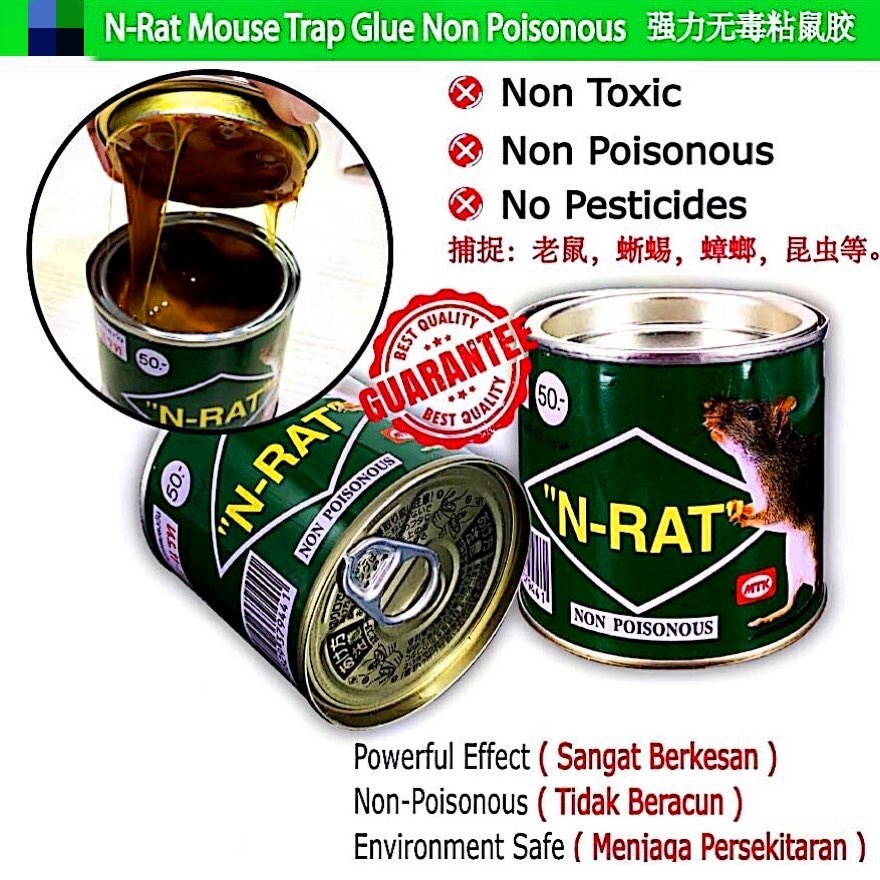N-RAT” Non Toxic Rat Mouse Glue 180G / Gam Tikus Tin 180G | Shopee Malaysia