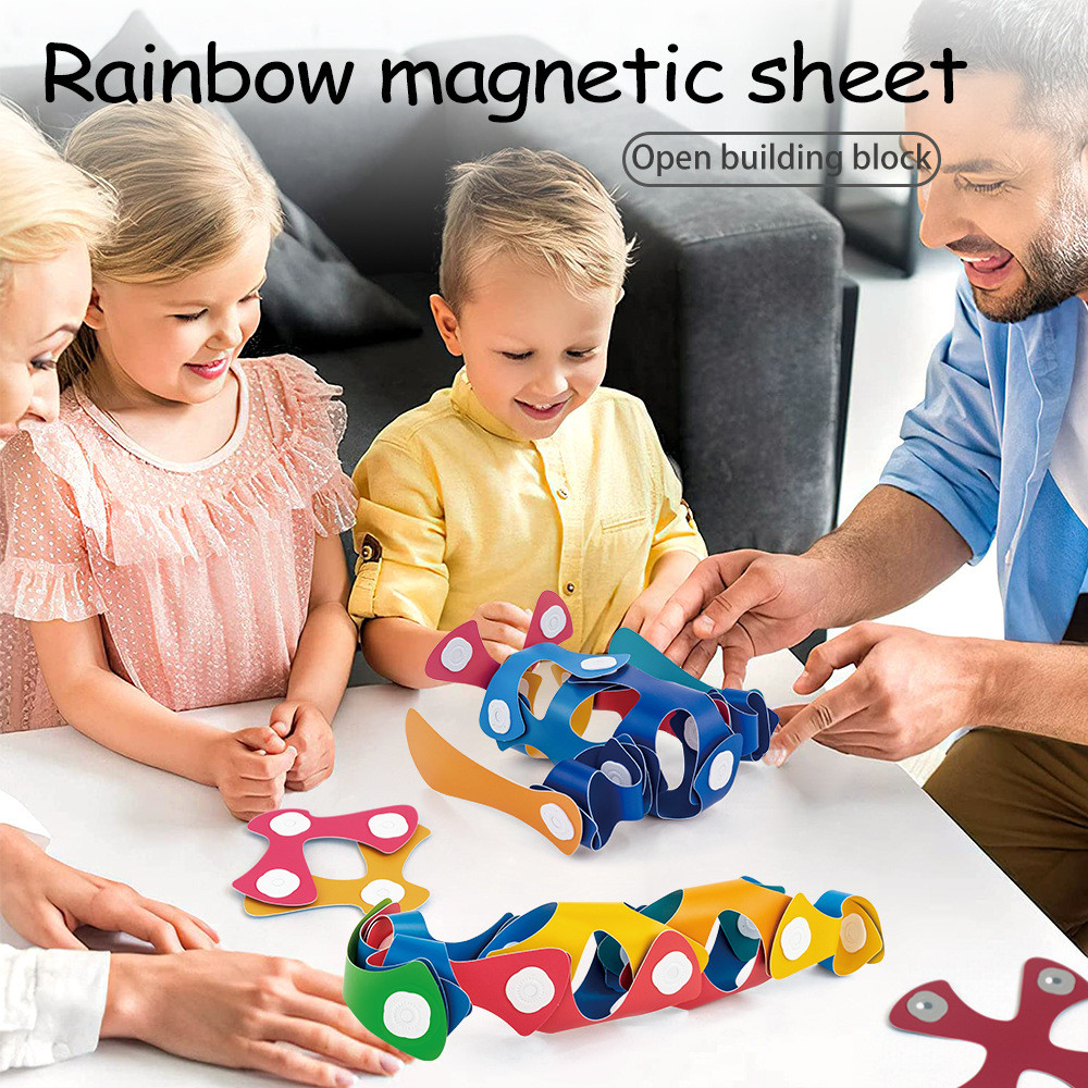 Cross-Border Rainbow Magnetic Piece Children's Educational Toys 3D ...