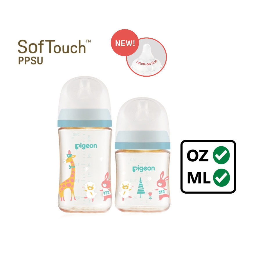 Pigeon PPSU Wide Neck Bottle SofTouch Nursing Bottle 3.0 Generation New Botol Susu Pigeon Nipple ...