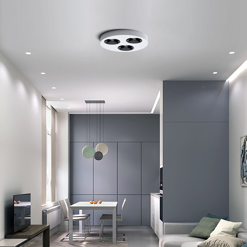 AIMI Modern Exposed Downlight Round Aluminum Spotlight LED Ceiling ...