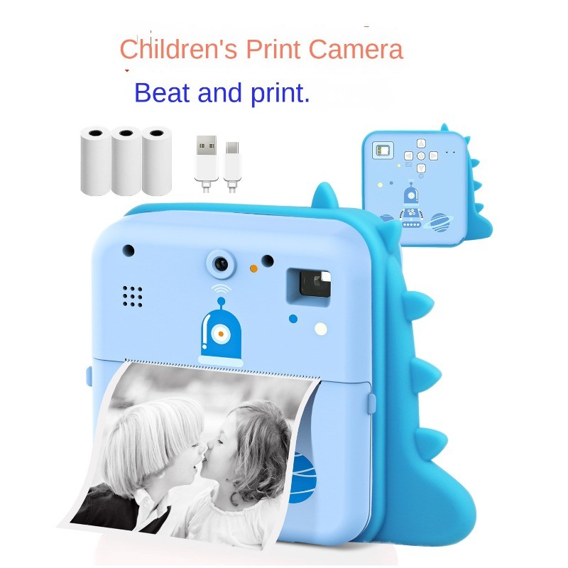 Children Instant Printable Camera Mini Polaroid Bluetooth HD Digital ...