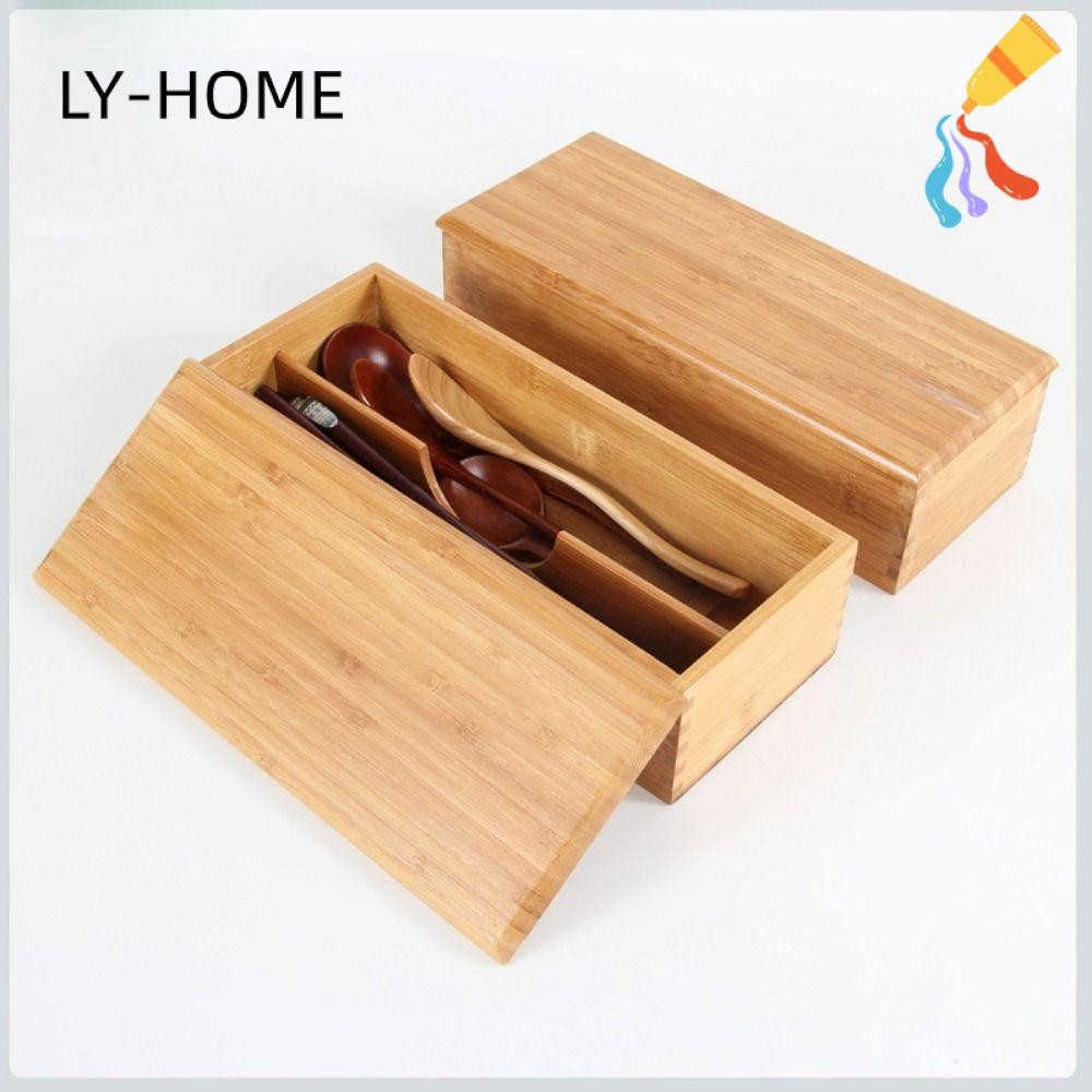 LY-HOME Wooden Chopsticks Holder Hotel Restaurant Storage Box ...