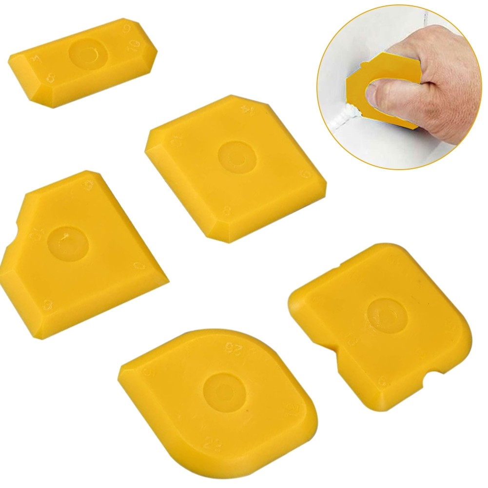 [JTFY] 5pcs Silicone Sealant Tool Spreader Finish Kit Caulk Tile Grout ...