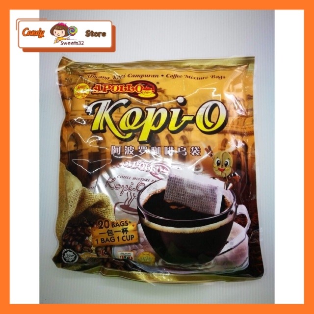 Apollo Kopi-O 10gX20pkt kopi-o lover must try 阿波罗咖啡乌袋 | Shopee Malaysia