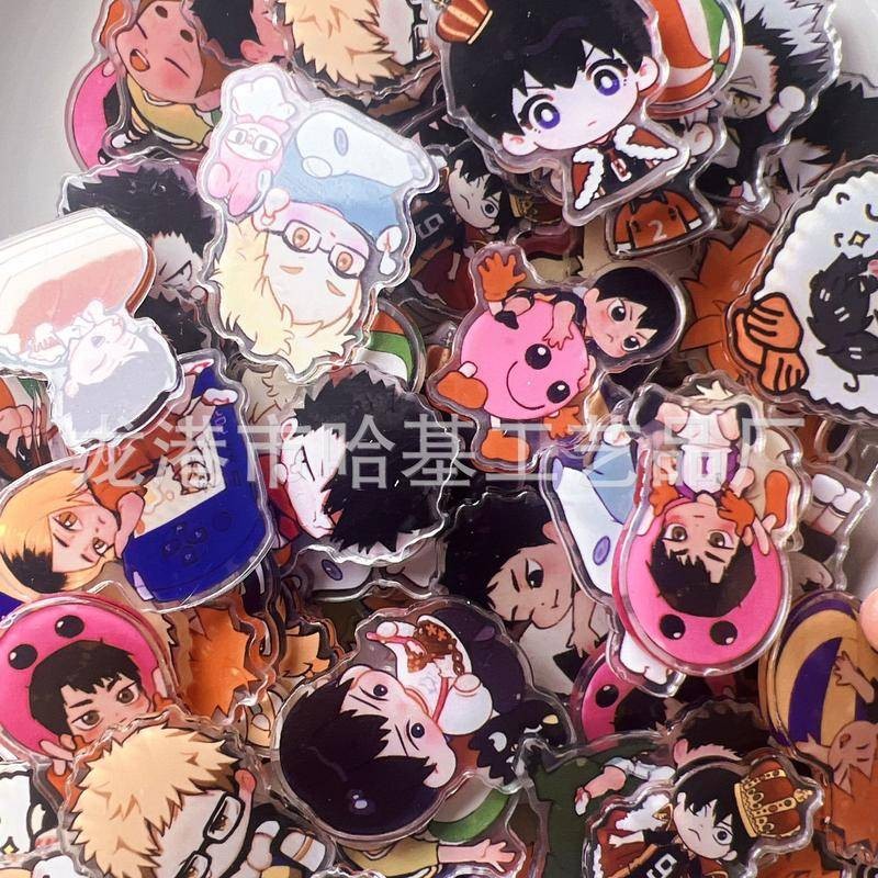 Anime Haikyuu!! Diy Handmade Cute Cartoon Patch Acrylic Hinata Shoyo ...