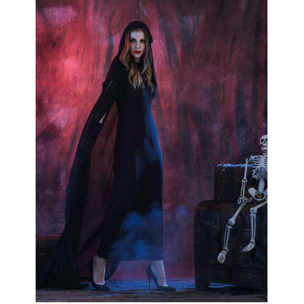 L & Y 2024 New Style Halloween Witch Death Robe Dark Night Wandering ...