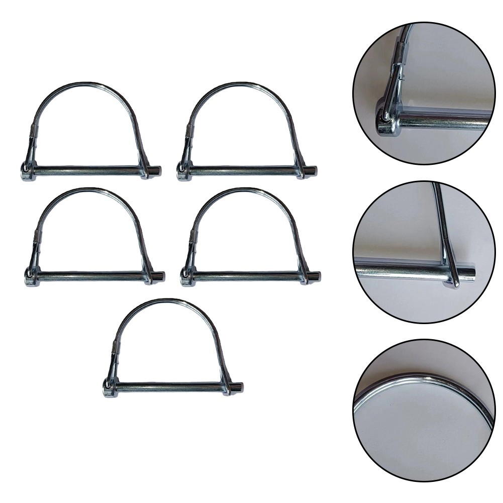 Convenient Set of 5 Tubular Folding Pins Galvanized for Secure Locking ...