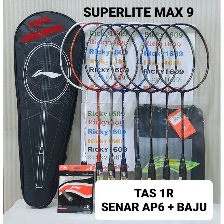 Lining BADMINTON Racket G-FORCE SUPERLITE MAX 9/SUPERLITE MAX 10 (SUPER ...