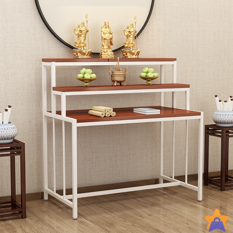 Simple Buddha table home Buddha niche offering table Buddha cabinet ...