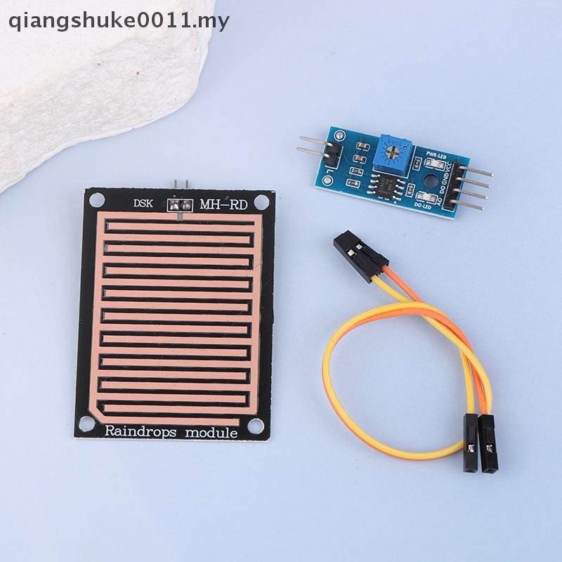 {QM} Snow Raindrops Detection Sensor Module Rain Weather Module Humidity For Arduino Robot Car ...