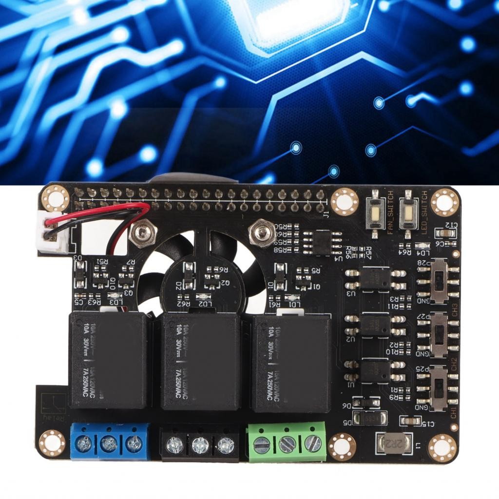 Shopp PCB Power Relay Board Expansion Module 40 Pins 5Amp 30VDC Dual ...