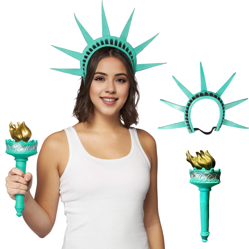 AMAR American Statue of Liberty Cosplay Set Halloween Costume ...
