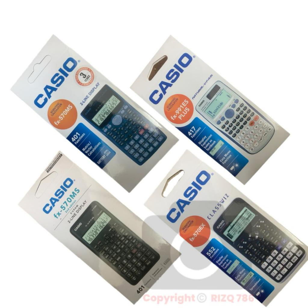CASI O FX-570MS 1st, 2nd Edition , FX-570EX & 570 ES PLUS Scientific ...