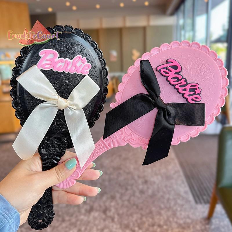 [ECM] Barbie Cosmetic Mirror Handheld Girl Dopamine Portable Small ...