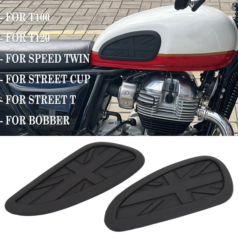 Motor Retro Cafe Racer Fuel Tank Sticker Protector Sheath Knee Tank Pad ...