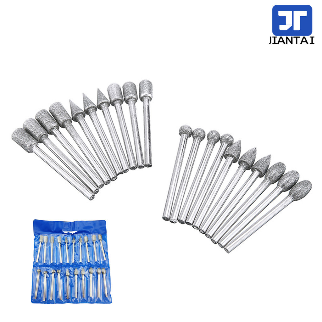 20pcs tungsten carbide drill bits for metal burr tungstenio burs cnc ...