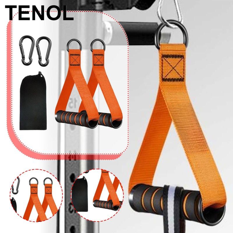 TENOL 2x Exercise Handles Grip Attachments Heavy Duty Working Out ...