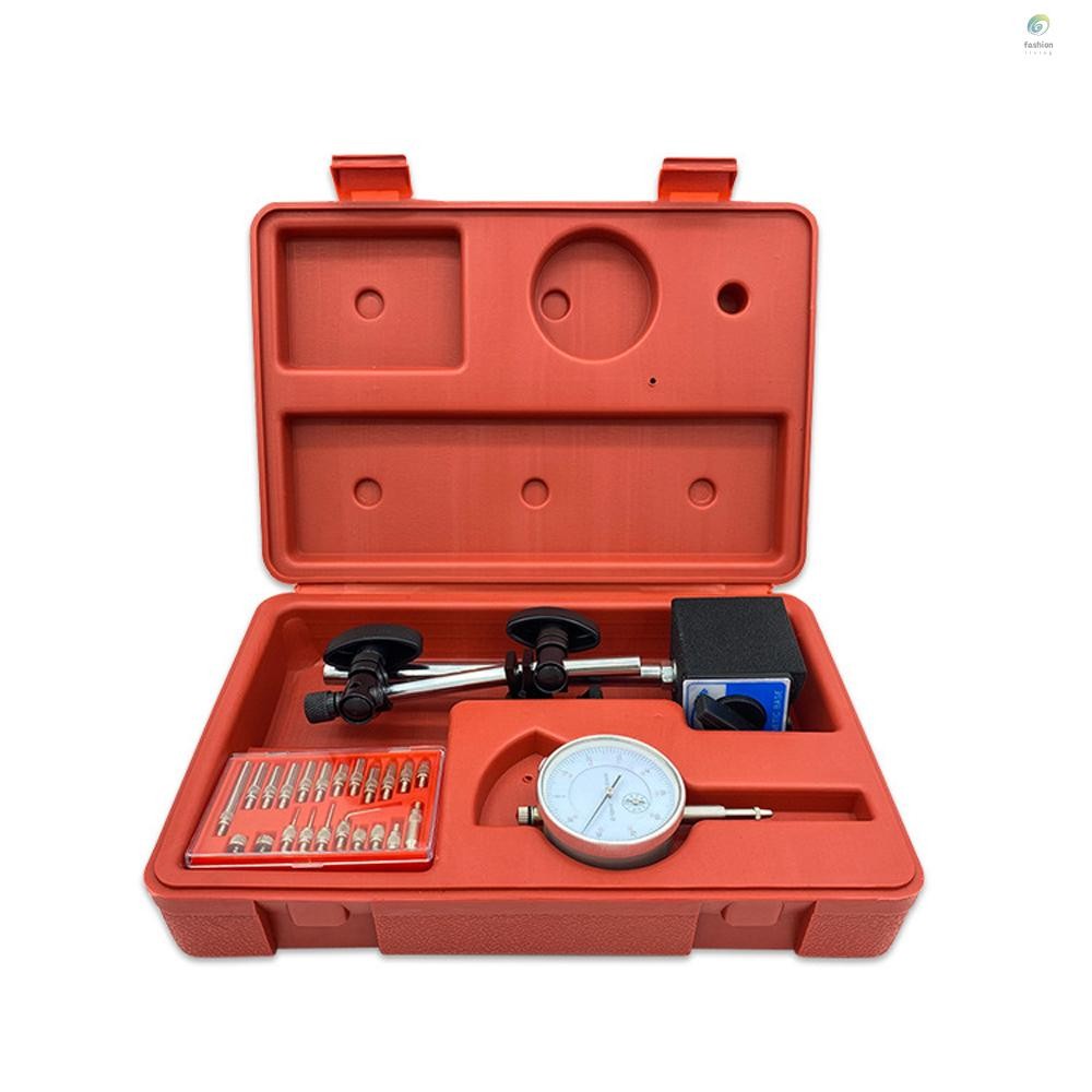 Dial Indicator with Magnetic Base Magnetic Measuring Gauge Stand Set ...