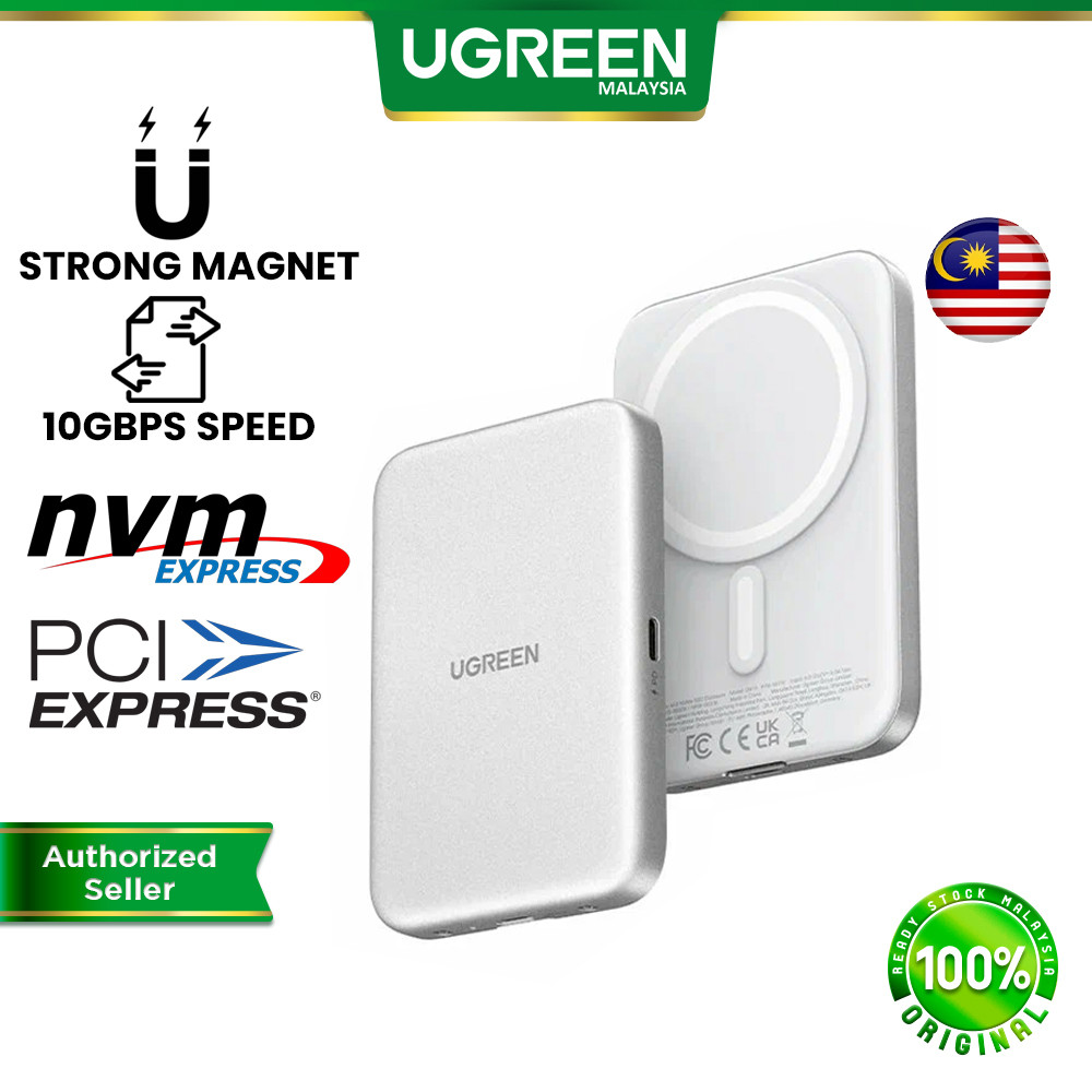 UGREEN Magnetic M2 NVMe SSD Enclosure Magsafe External Case PD 100W ...
